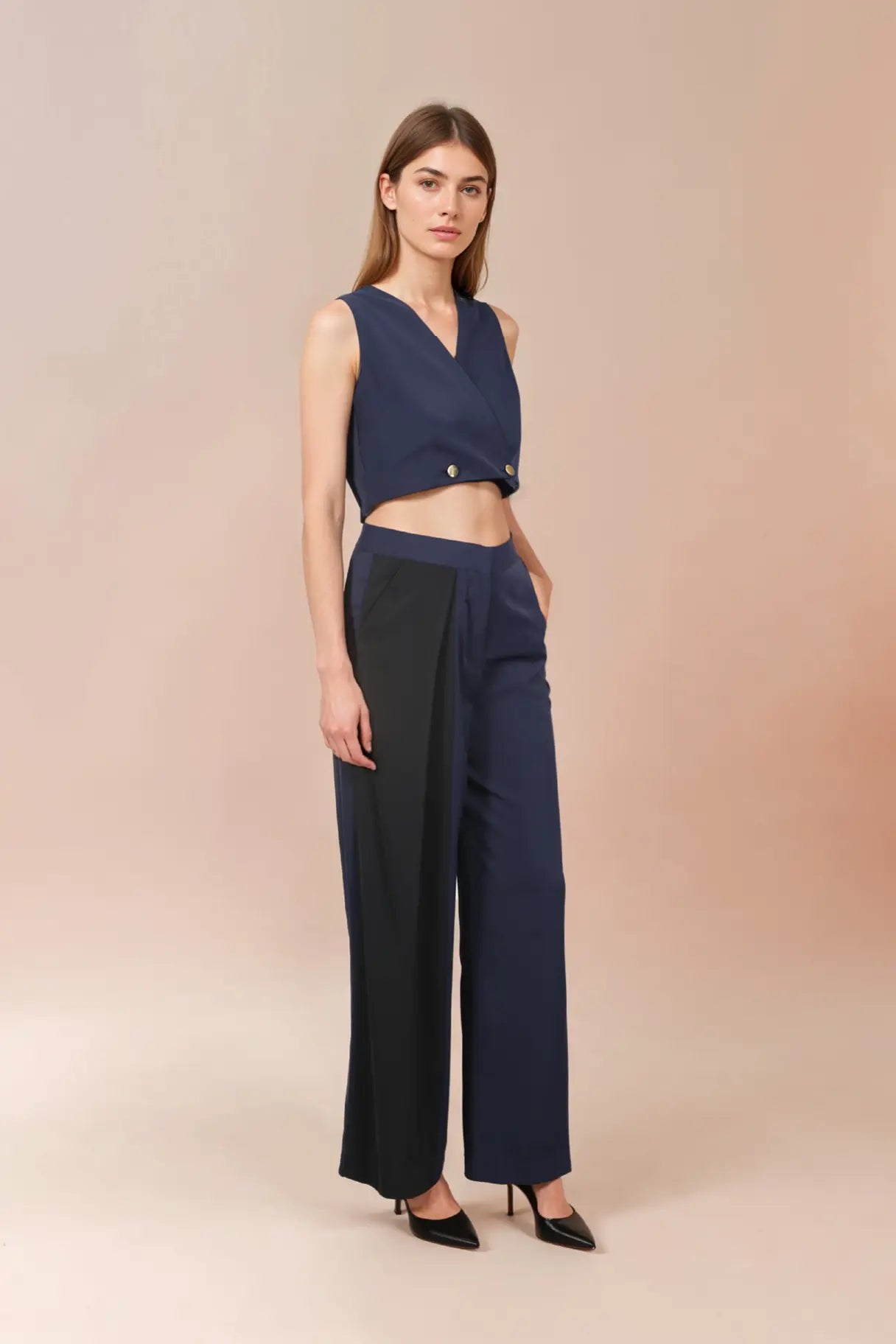 Periwinkle Crop Top | Evening Wear | Stylish & Chic – Fawn24