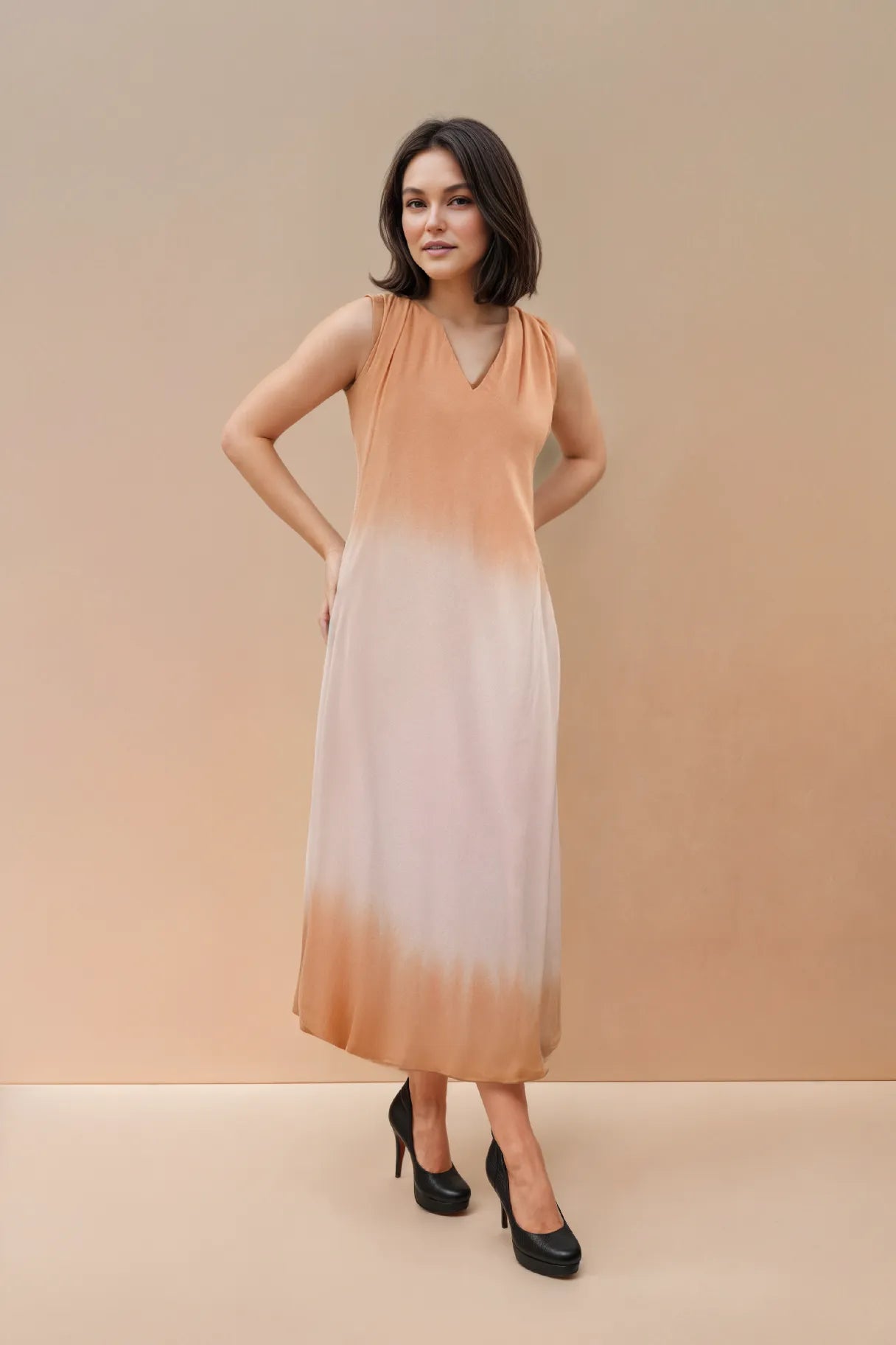Sunset Blush Dress | Day Wear Dresses | Simple & Elegant – Fawn24